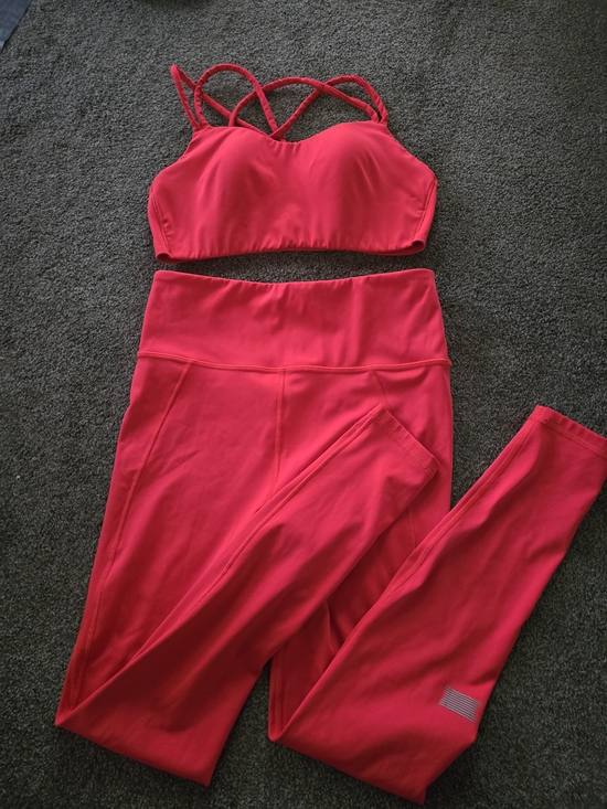 Savage X Fenty | Other | Savage X Fenty Red Activewear Top Leggings ...